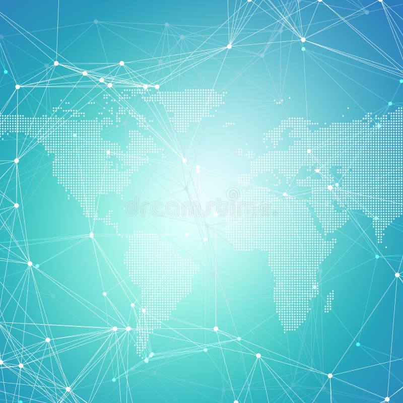 Connecting Dots World Map Stock Illustrations – 589 Connecting Dots ...