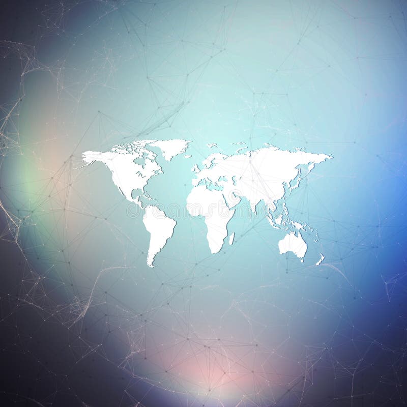 Connecting Dots World Map Stock Illustrations – 589 Connecting Dots ...