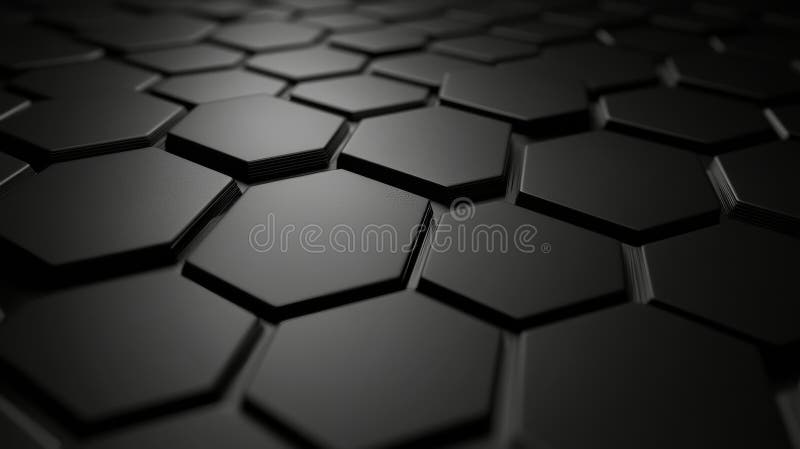 An Abstract, Futuristic Background with Hexagonal Cellular Structures ...