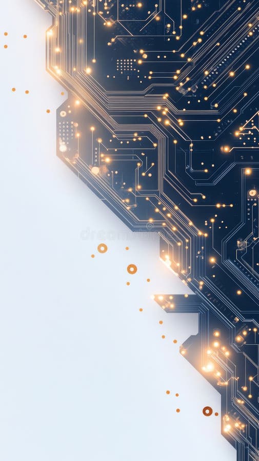 Abstract Futuristic Background Inspired by AI, Featuring a Gradient ...