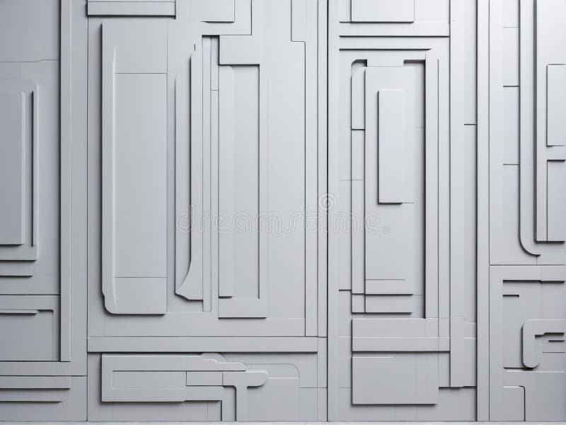 Abstract Futuristic Background, Sci-fi External High-tech Metallic ...