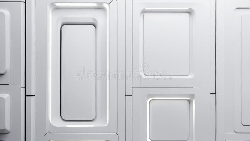 Abstract Futuristic Background, Sci-fi External High-tech Metallic ...