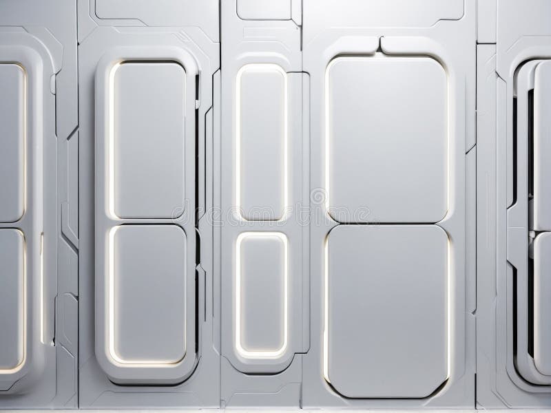 Abstract Futuristic Background, Sci-fi External High-tech Metallic ...