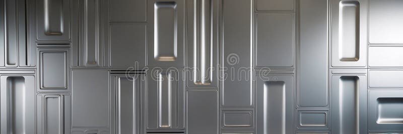 Abstract Futuristic Background, Sci-fi External High-tech Metallic ...