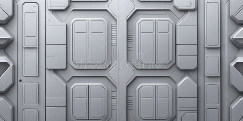 Abstract Futuristic Background, Sci-fi External Panels, High-tech ...