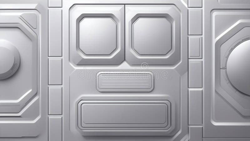 Abstract Futuristic Background, Sci-fi External Panels, High-tech ...