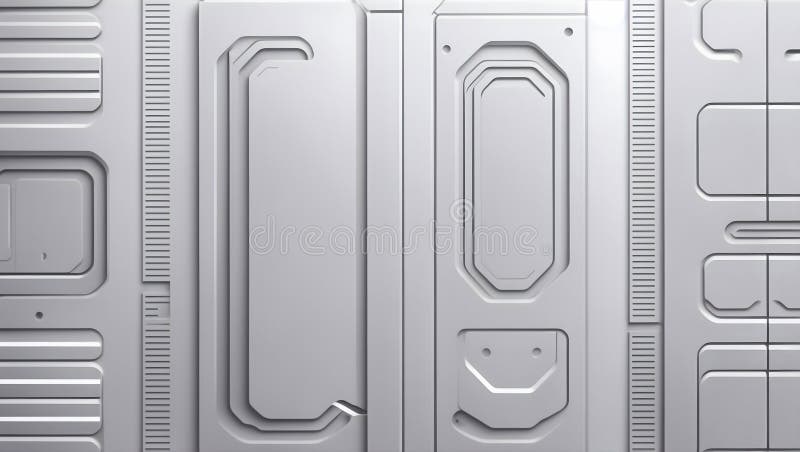 Abstract Futuristic Background, Sci-fi External Panels, High-tech ...