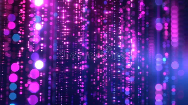 Abstract Futuristic Background Using a Matrix of Glowing Dots and ...
