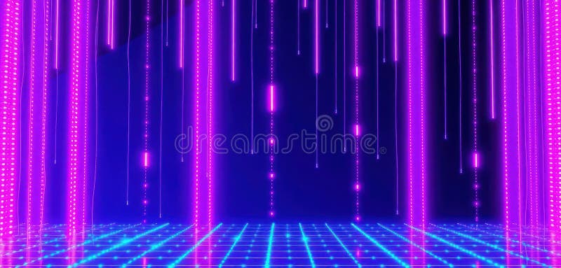 Abstract Futuristic Background with Vibrant Purple, Blue Gradient ...