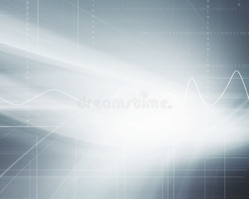 Grey Abstract Futuristic Background Stock Illustration - Illustration ...