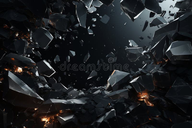 Abstract and Futuristic Black Background with Copy Space Stock ...