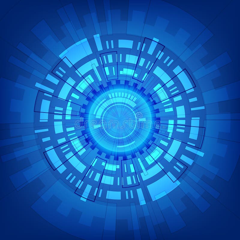 Abstract Futuristic Blue Circle Interface Background Stock Illustration ... Abstract Futuristic Blue Circle Interface Background Stock Illustration ...