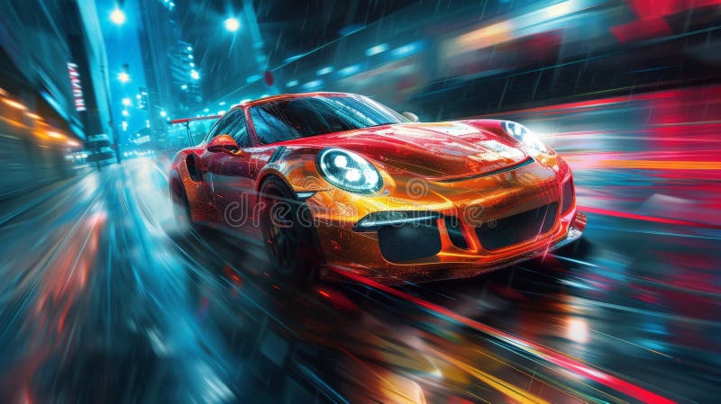 Abstract Futuristic Car Background, Car or Vehicle Wallpaper Stock ...