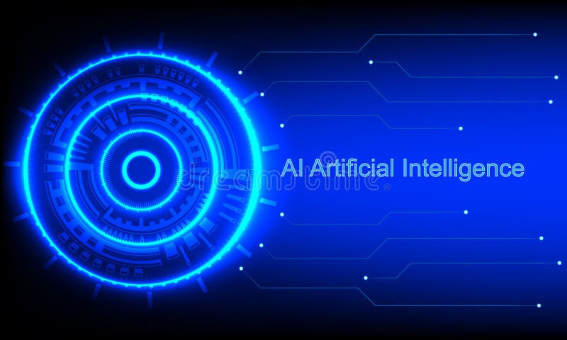 Abstract Futuristic Circuit Ai Technology, Artificial Intelligence ...