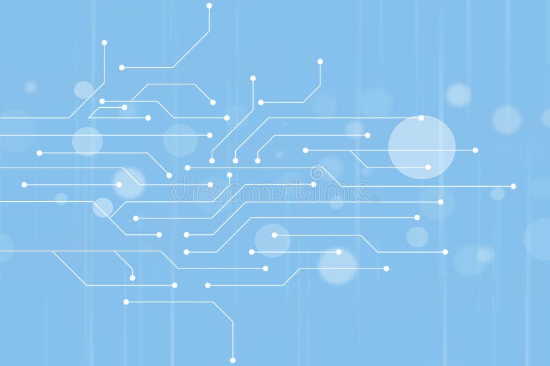 Abstract Futuristic Circuit Board Illustration, Circuit Board with ...