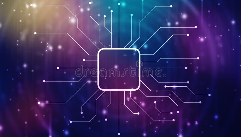 Abstract Futuristic Circuit Board Illustration, Circuit Board with ...
