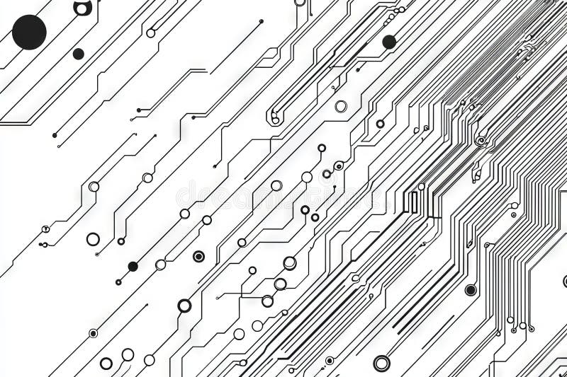 An Abstract Futuristic Circuit Board Illustration. Circuit Board ...