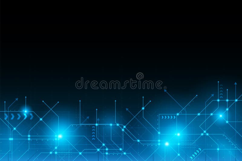 Abstract Futuristic Circuit Connection Board.vector and Illustration ...