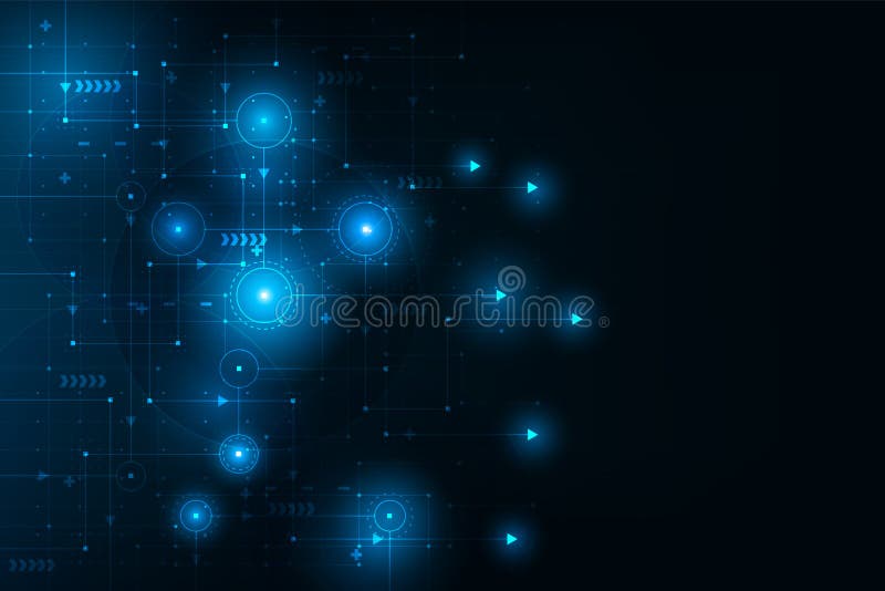 Abstract Futuristic Circuit Connection Board.vector and Illustration ...