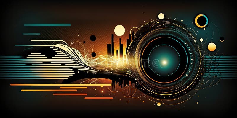 Abstract Futuristic Computer Technology Business, Geometric Technology ...