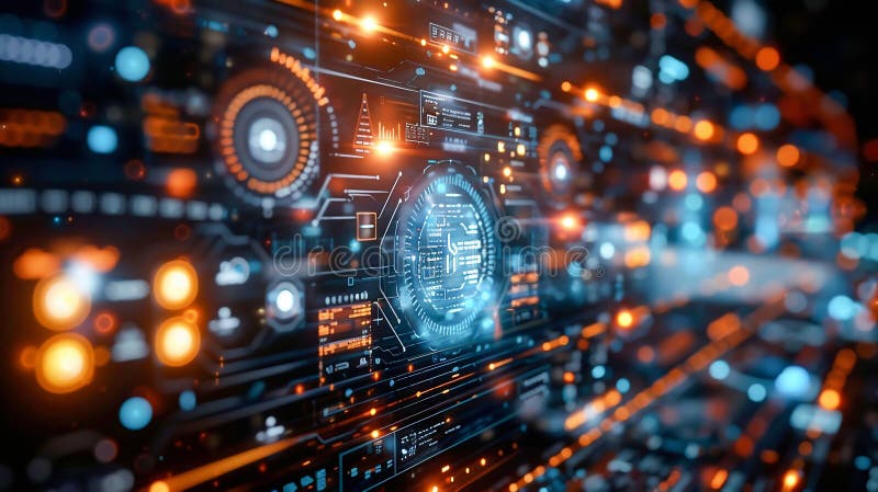 Abstract Futuristic Control Panel, UI, User Interface Stock Photo ... Abstract Futuristic Control Panel, UI, User Interface Stock Photo ...