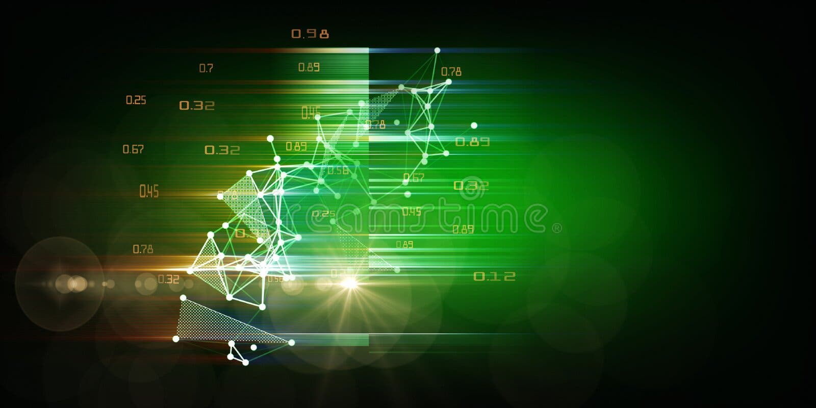 Big Data Concept. Abstract Artificial Intelligence Background. Machine ...