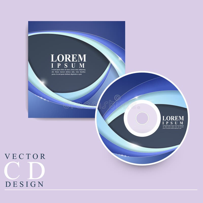 Abstract Futuristic Design for CD Cover Stock Vector - Illustration of ...