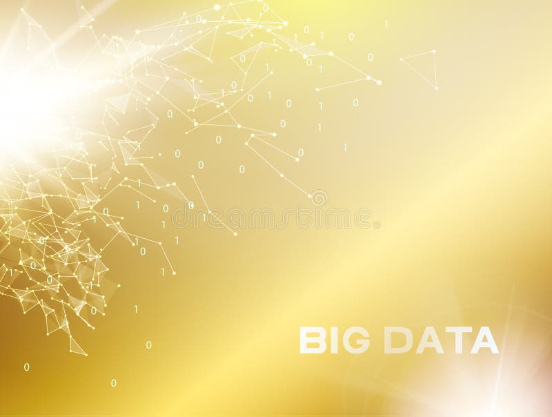 Abstract Futuristic Design. Computer Technology and Big Data. Digital ...