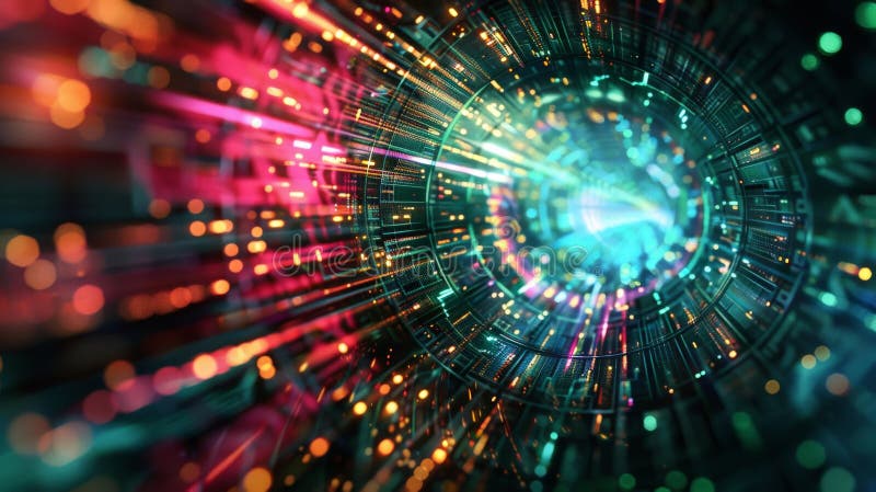 Abstract Futuristic Digital Innovations Background, Generative AI Stock ...