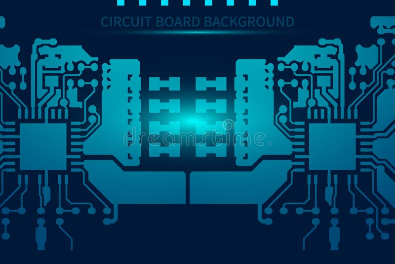 Circuit Board Design Background. Vector Illustration Eps 10 Stock ...