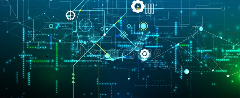 Abstract Futuristic Fade Computer Technology Business Background Stock ...