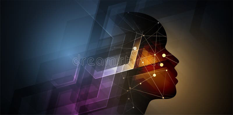 Abstract Futuristic Fade Computer Technology Business Background Stock ...