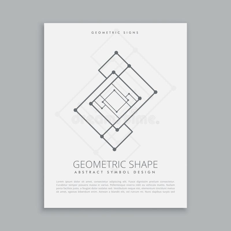 Abstract Futuristic Geometric Shape Stock Vector - Illustration of ...