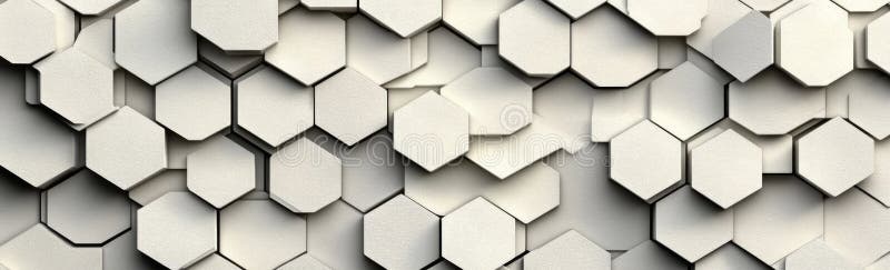 An Abstract Futuristic Geometric Wallpaper with a Widescreen Hexagonal ...
