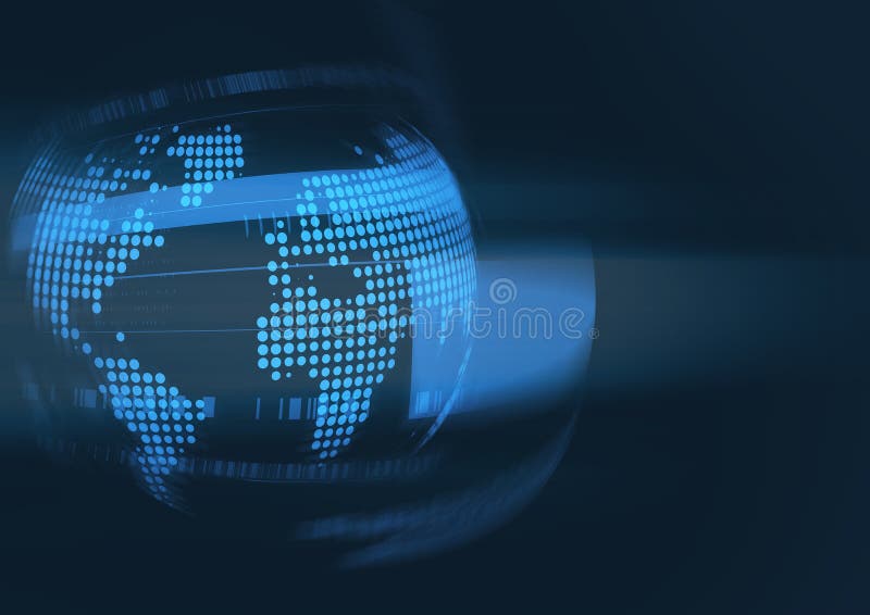 Abstract Futuristic Global Background Stock Illustration - Illustration ...