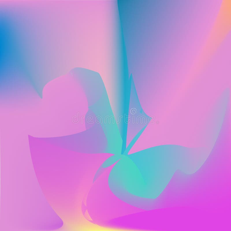 Abstract Futuristic Gradient Background. Vector Illustration of Flowing ...