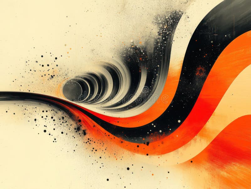 Abstract Futuristic Gradient for Tech Sci-fi Visuals Stock Illustration ...