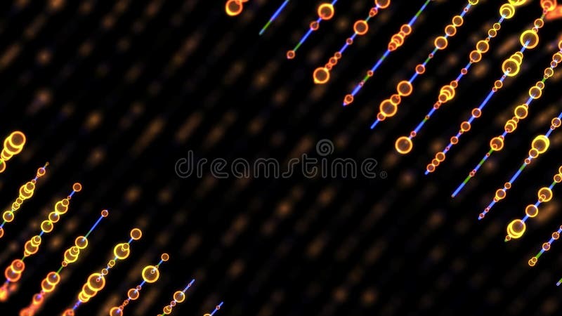 Abstract Futuristic Graph Information on Vertical Cylinder in Dark ...