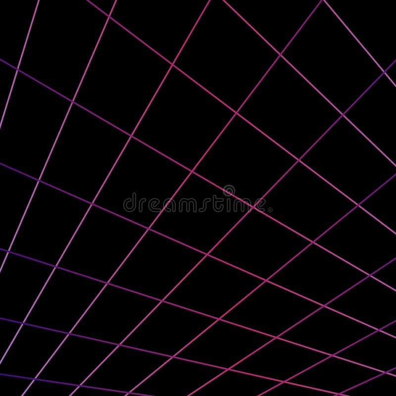 Abstract Futuristic Grid Landscape. Cyberspace Grid. Stock Vector ...