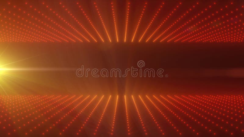 Abstract Futuristic Grid with Red Glowing Points and Golden Light ...