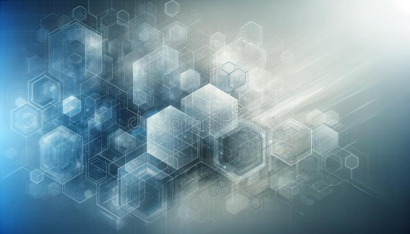 Abstract Futuristic Hexagonal Pattern Background Stock Illustration - Illustration of abstract ...