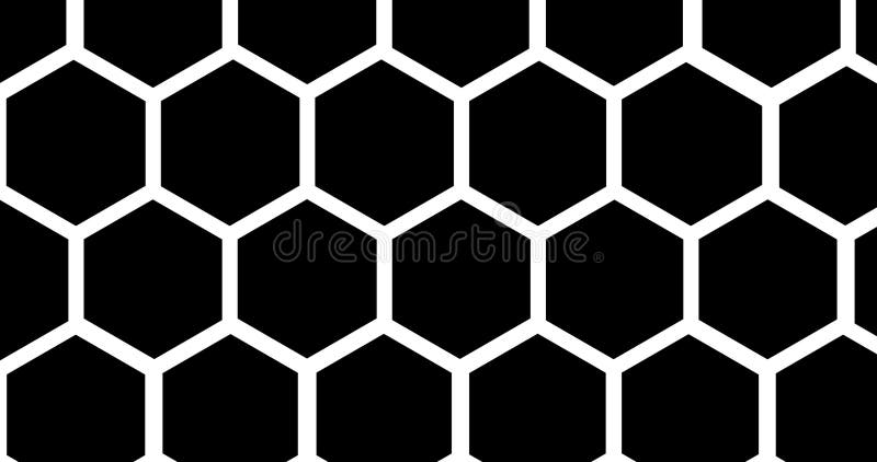 Abstract Futuristic Hexagons Surface Pattern, Honeycomb with Offset ...