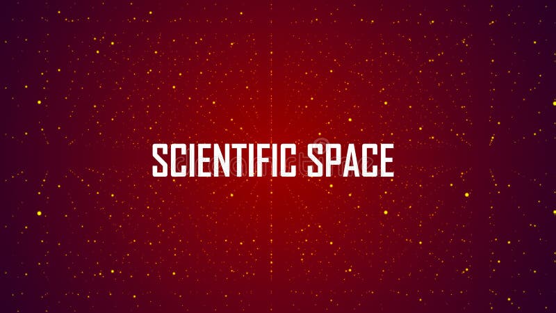 Abstract Futuristic Infinite Flow Of Scientific Data Network Structure Of An Array Of Points