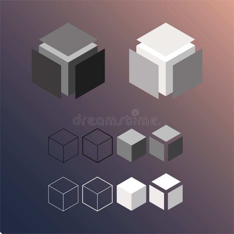 Isometric Box Lines Stock Illustrations – 1,058 Isometric Box Lines ...