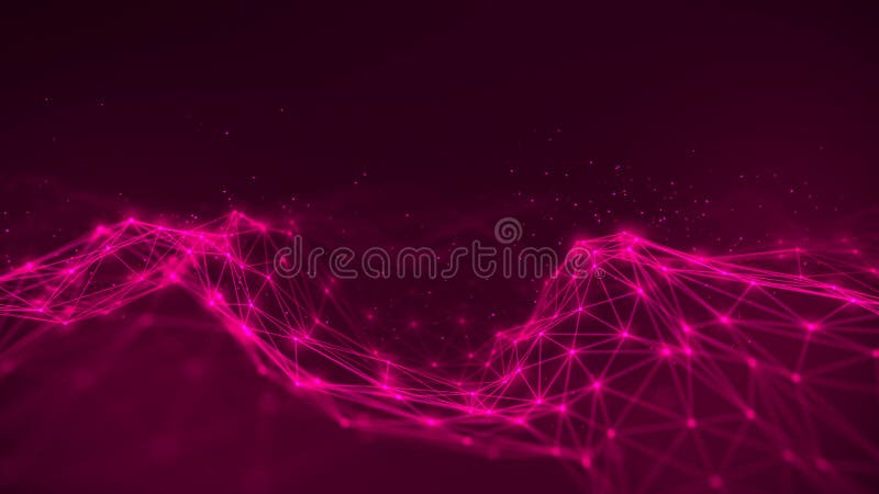 Abstract Futuristic 4K Looped Purple Internet Network Technology Data ...
