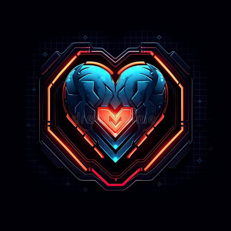 Futuristic AI Logo on a Black Digital Background with Neon Circuitry ...