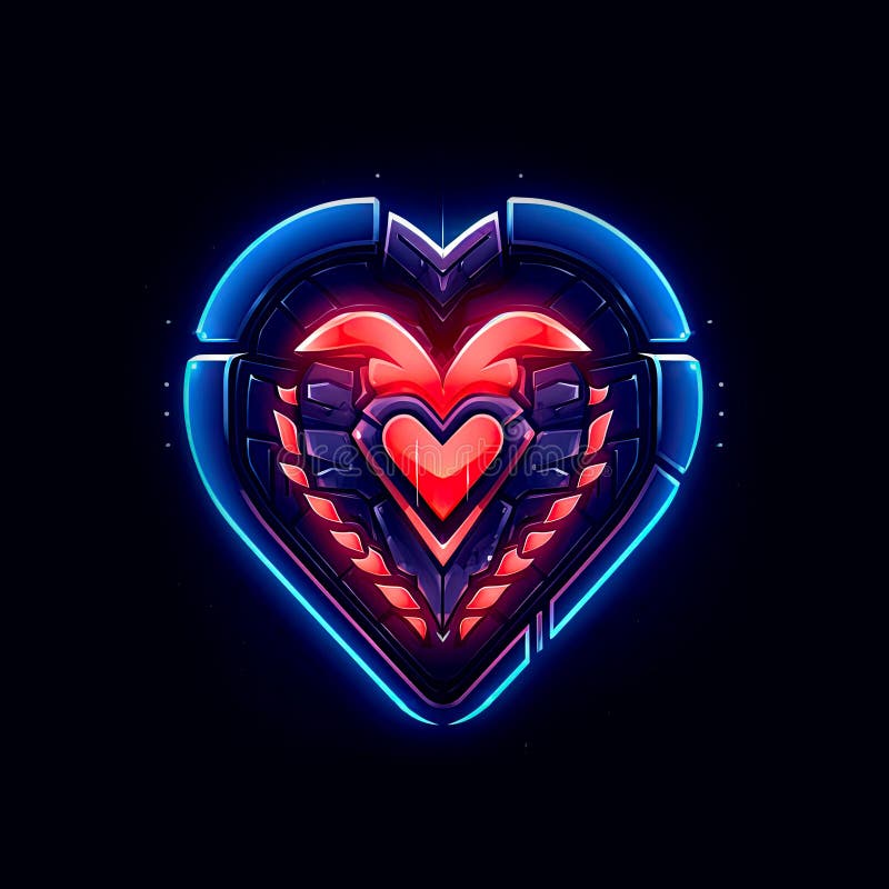 Futuristic AI Logo on a Black Digital Background with Neon Circuitry Conveying Innovation and ...