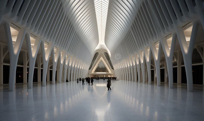 Abstract Futuristic Modern Architectural Building, Ai Generative Stock ...