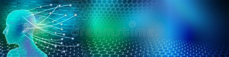 Abstract Futuristic - Molecules Technology with Linear and Polygonal ...