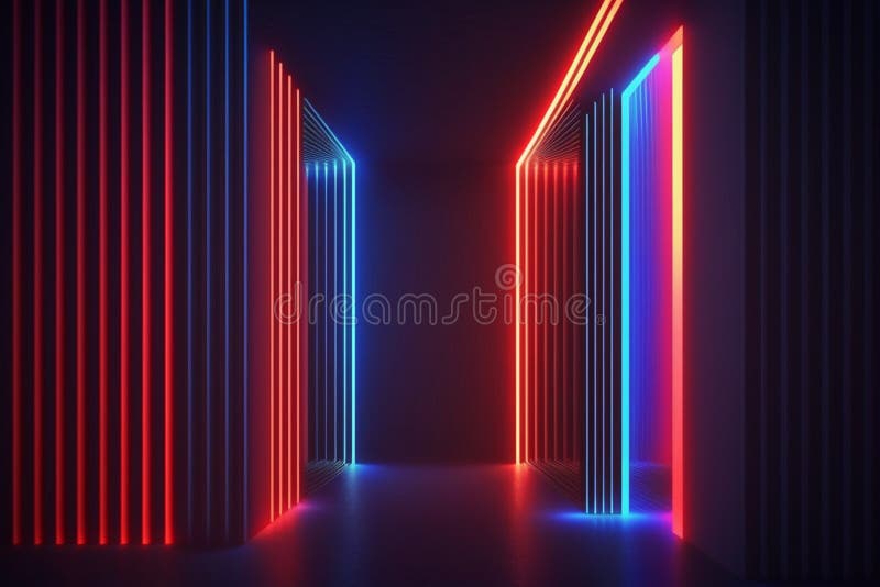 Sci Fi Futuristic Blue Cyber Modern Neon Led Arrow Shaped Lights ... Sci Fi Futuristic Blue Cyber Modern Neon Led Arrow Shaped Lights ...